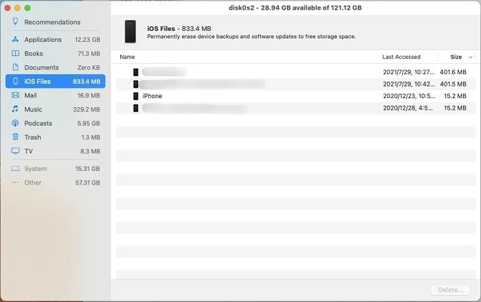 How To Delete IOS Files And Time Machine Backups On Mac
