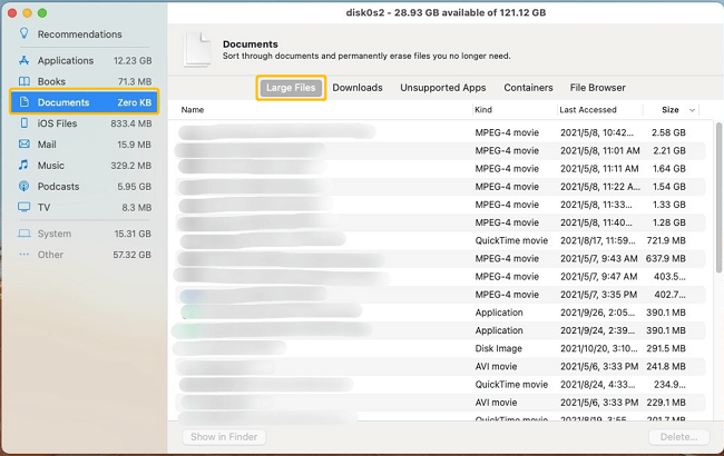 Find Large Files On Mac System Kurtpassion